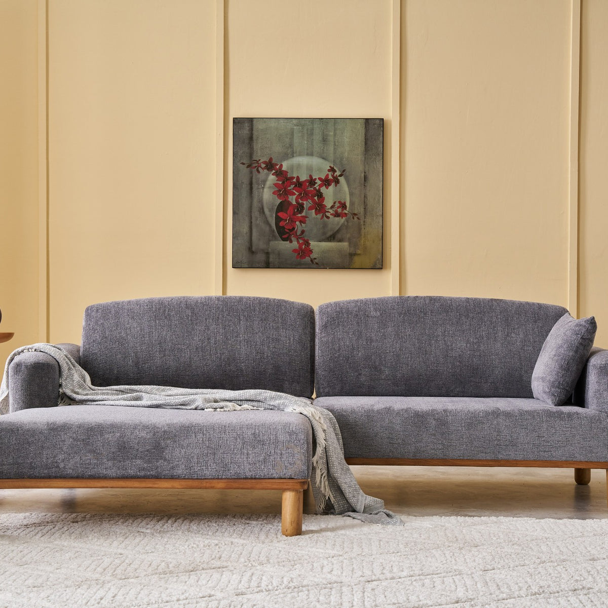 Corner sofa left rens gray – Dimehouse