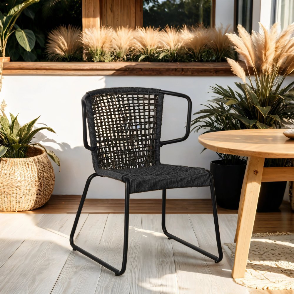 Garden Chair Dora Rope Anthracite | Dimehouse