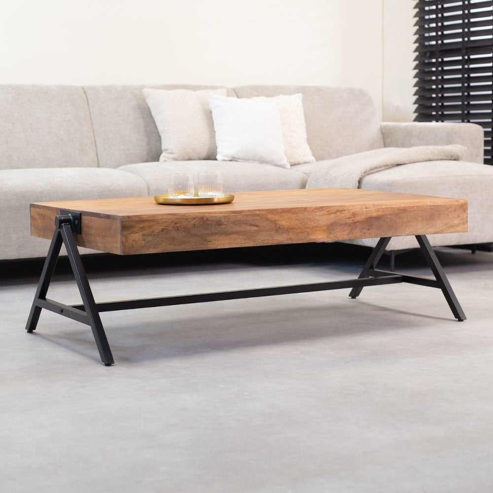 Coffee Table Avia Mango Wood 120x70 cm | Dimehouse